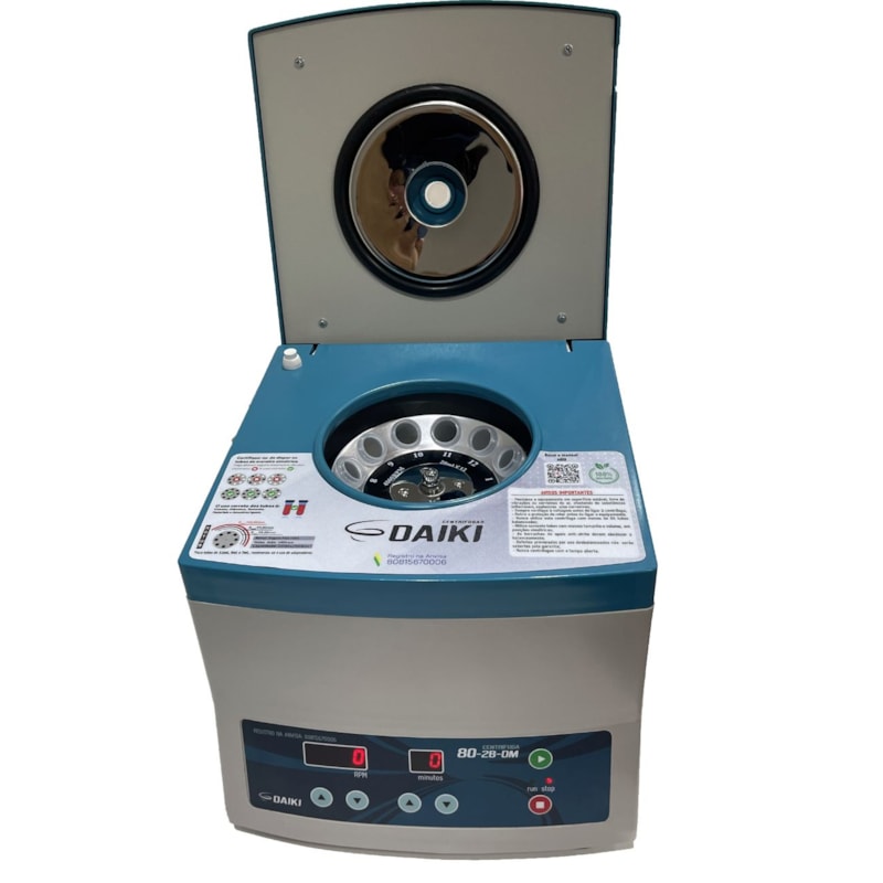 Centrífuga Digital até 4000RPM Escovão de Carvão 12X15ml - Daiki 80-2B ...